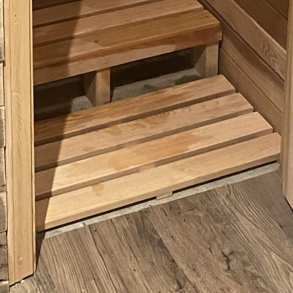 Sauna floor panel kits